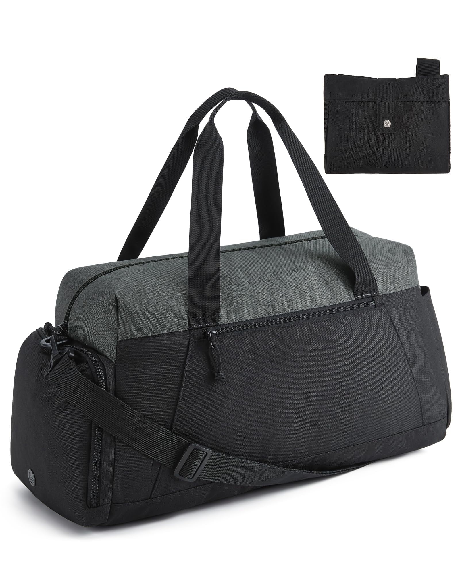 BAGSMART Gym Bags for Men Women, Foldable Travel Duffle with Shoe ...