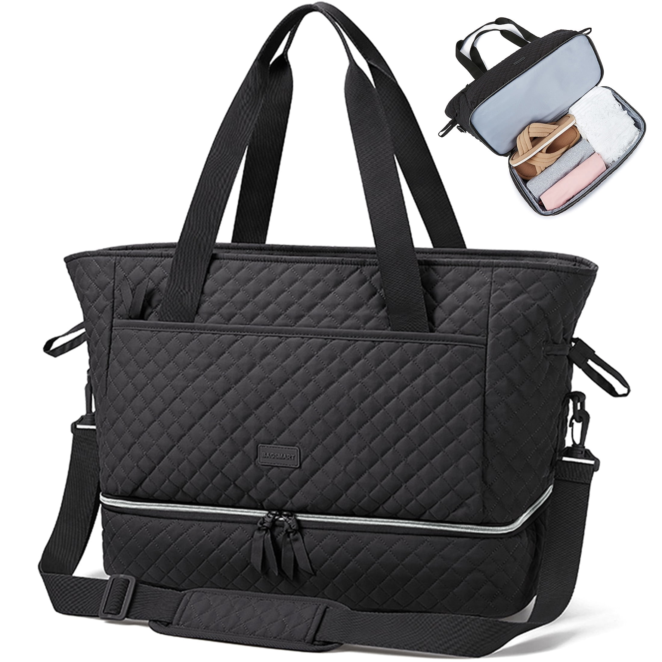 BAGSMART Weekender Overnight Bag for Women Tote Bag, 39L Large Travel ...