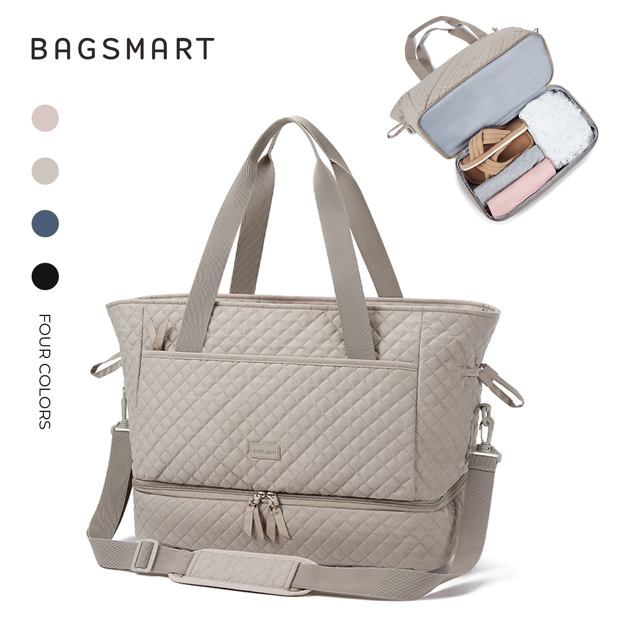 BAGSMART Weekender Overnight Bag for Women Tote Bag, 39L Large Travel ...