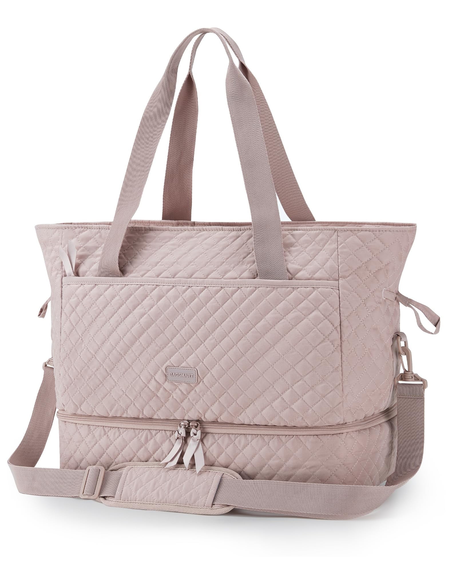 BAGSMART Weekender Overnight Bag for Women Tote Bag, 39L Large Travel Duffle Bag Carry On Gym ...