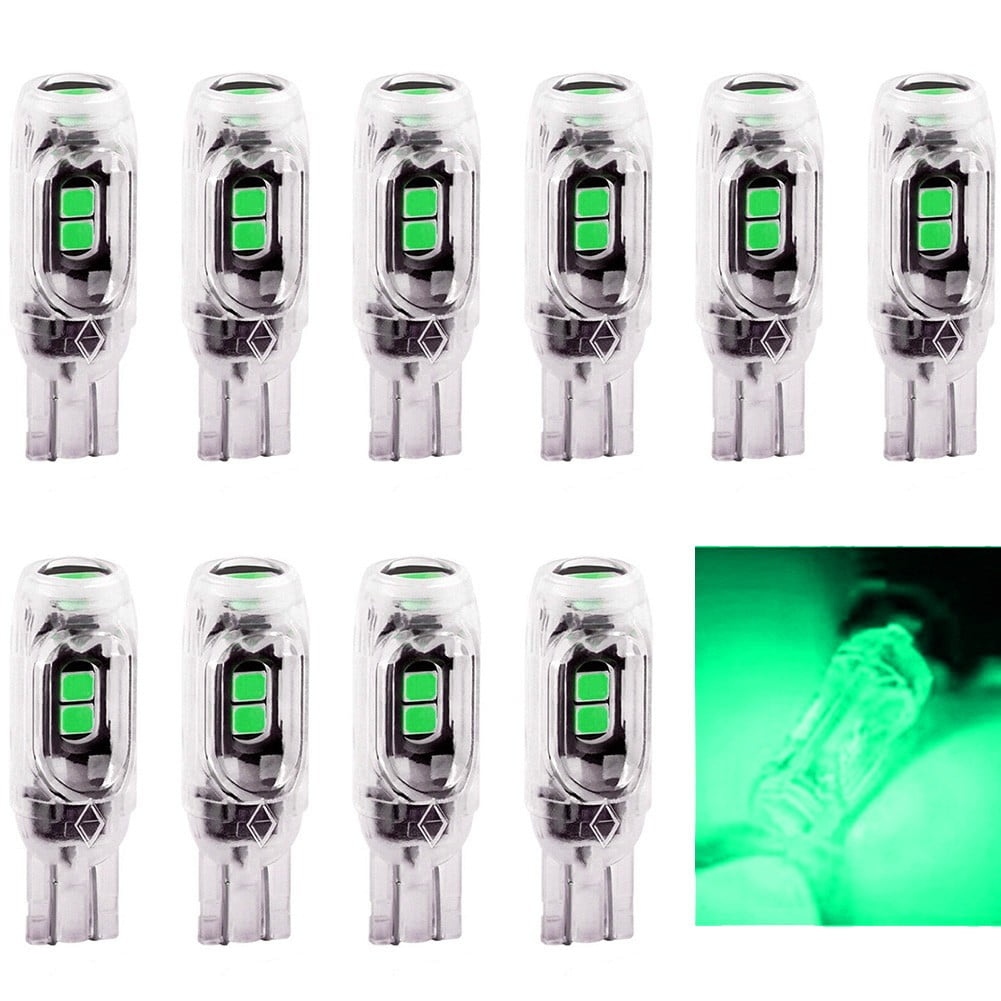 BAGUER 10Pcs T10 3030 5Smd Led 5W5 Non-Polar Decoding Width Indicator ...