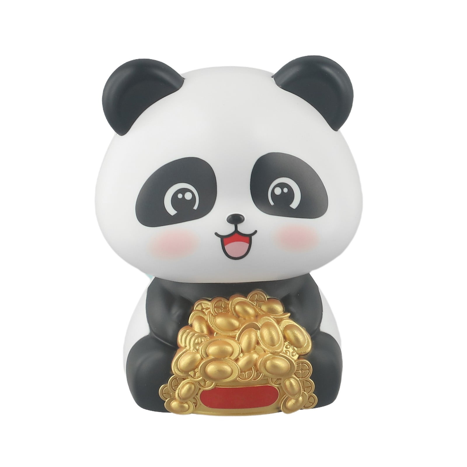 BAGUER 1Pc Solar Powered Nodding Panda Good Luck Panda Ornaments ...