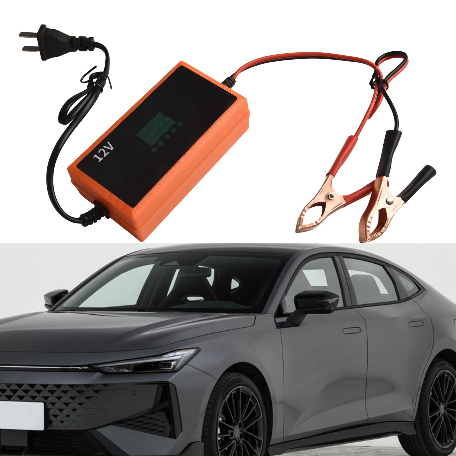 BAGUER 1Pcs Lead-Acid Batteries Charger Fast Charging Car Motorcycle ...