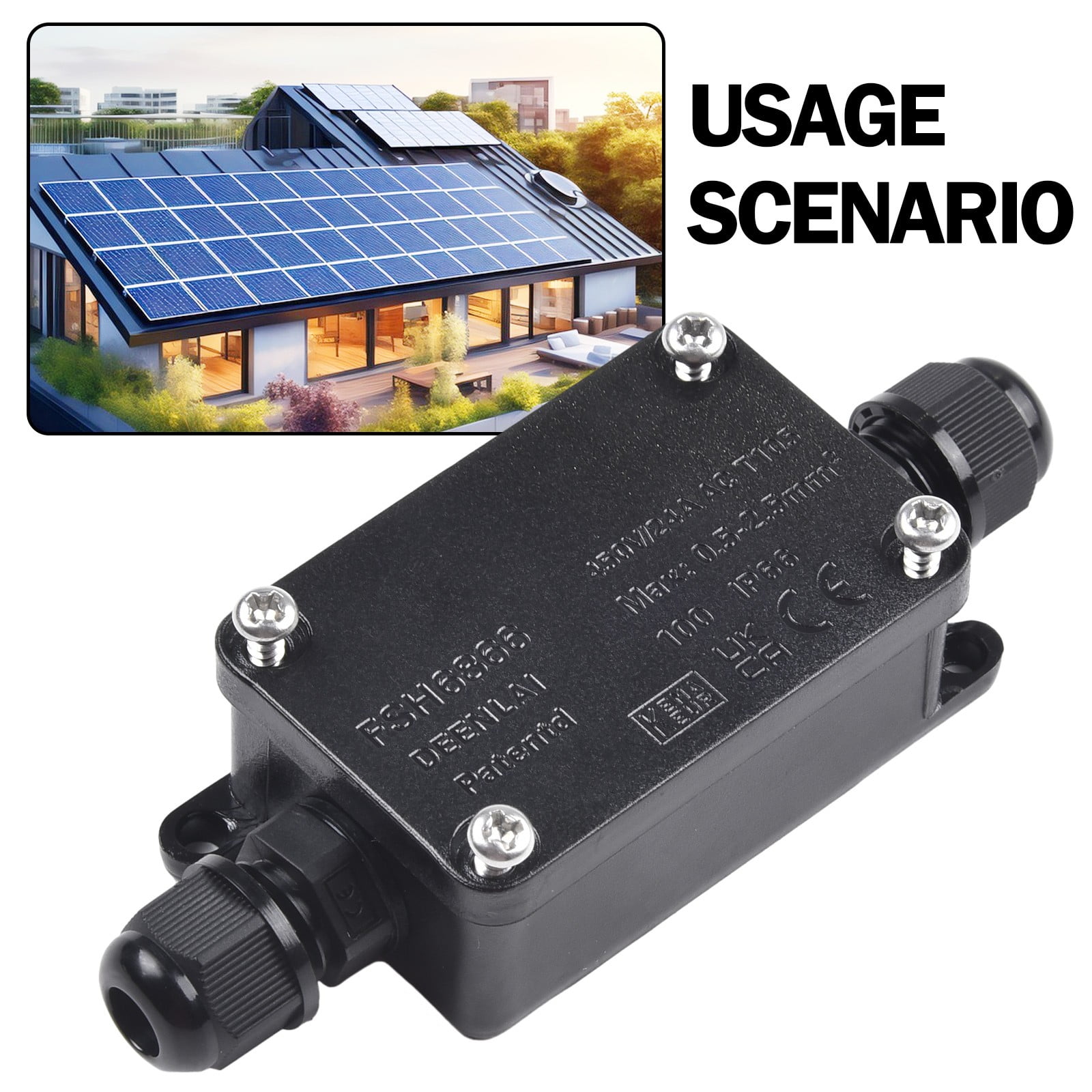 BAGUER 2 Way Outdoor Waterproof Junction Box IP68 LED Terminal Block 3P ...