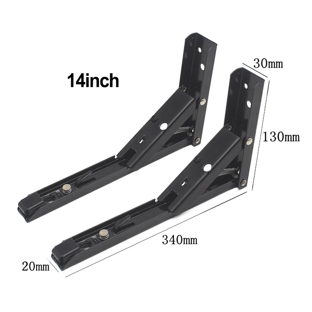 BAGUER 2Pcs Triangle Folding Angle Bracket with Matching Screws 60Kg ...