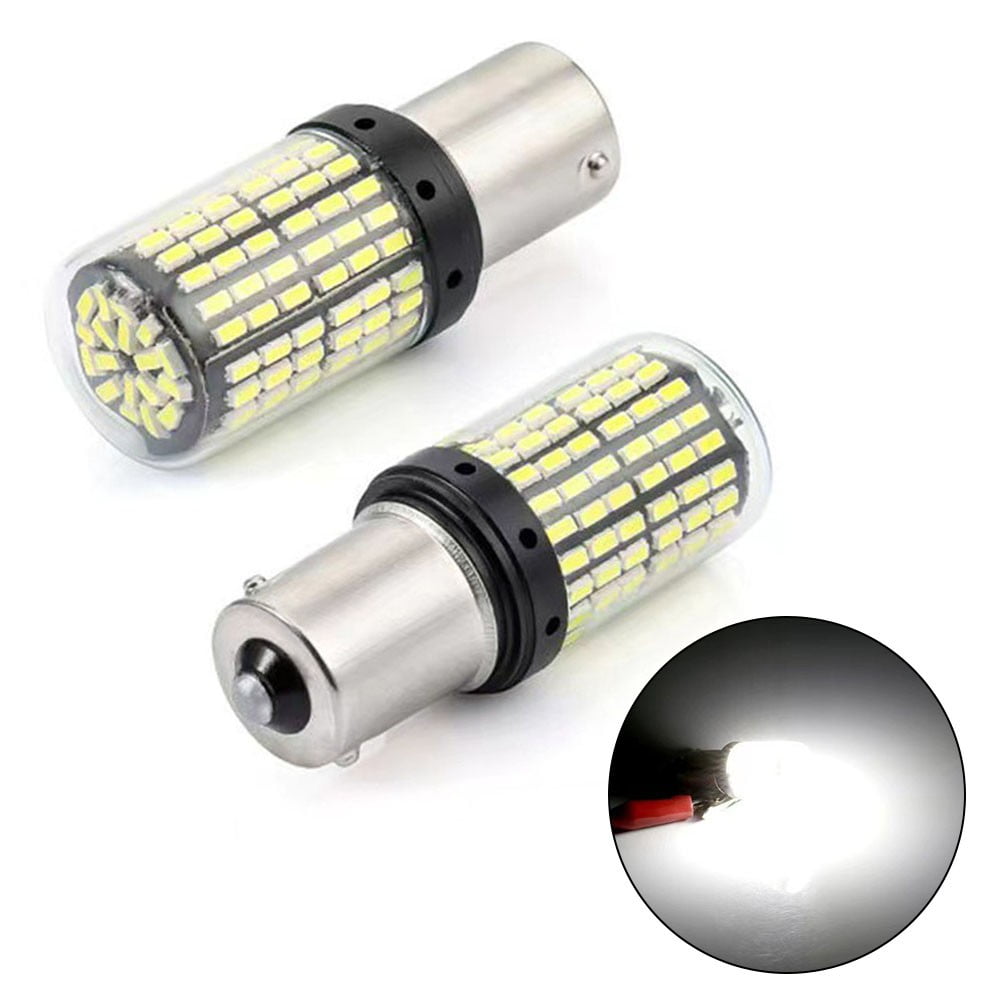BAGUER 2X 1156 Car Brake Reverse Lamp Tail Light Bulb 144SMD LED car ...