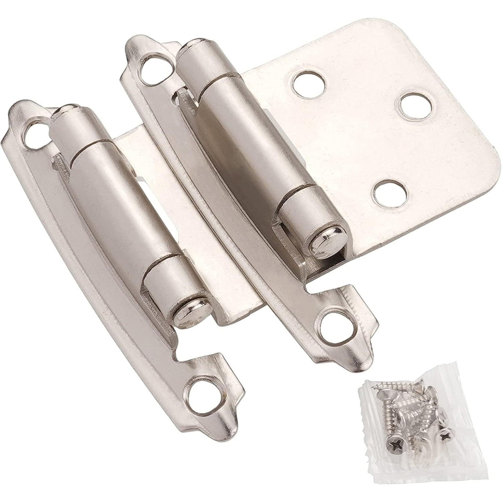 BAGUER 2pc 3/8 in Inset Kitchen Cabinet Hinges Semi-Concealed Hinge ...