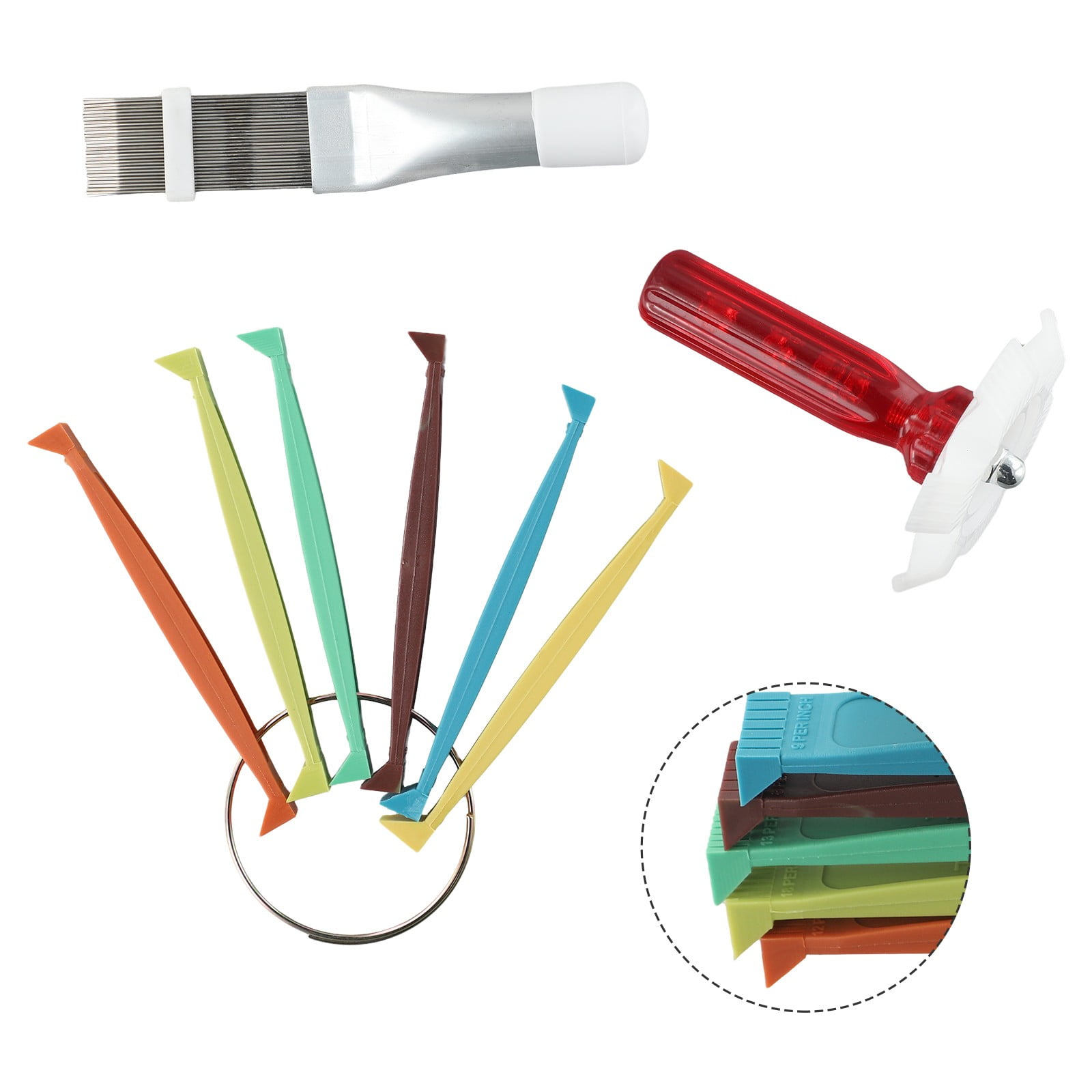 BAGUER 3PCS FCR6 Fin Comb Tool Set for Air Conditioner Straighten ...