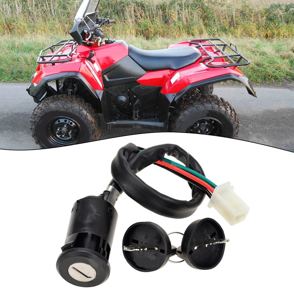 BAGUER 4 Wire Ignition Key Barrel Switch 50cc 70cc 90cc 110cc Quad Dirt ...