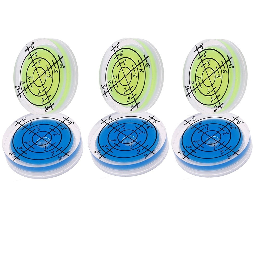 BAGUER 6Pcs 32mmbubble Degree Mark Level Round Circular Measuring Meter ...