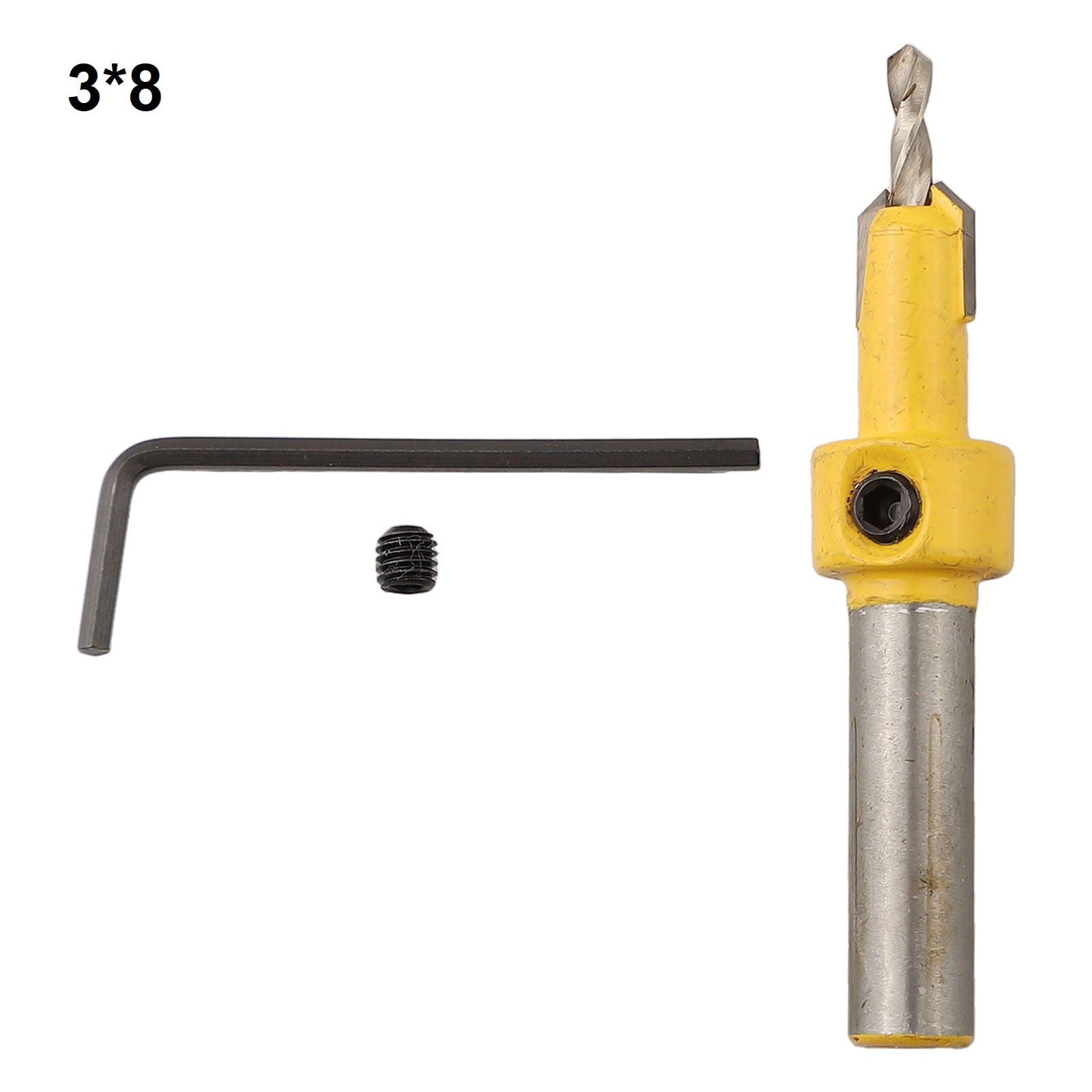 BAGUER Alloy Steel Countersink Drill Bit with 8mm Round Shank Designed ...