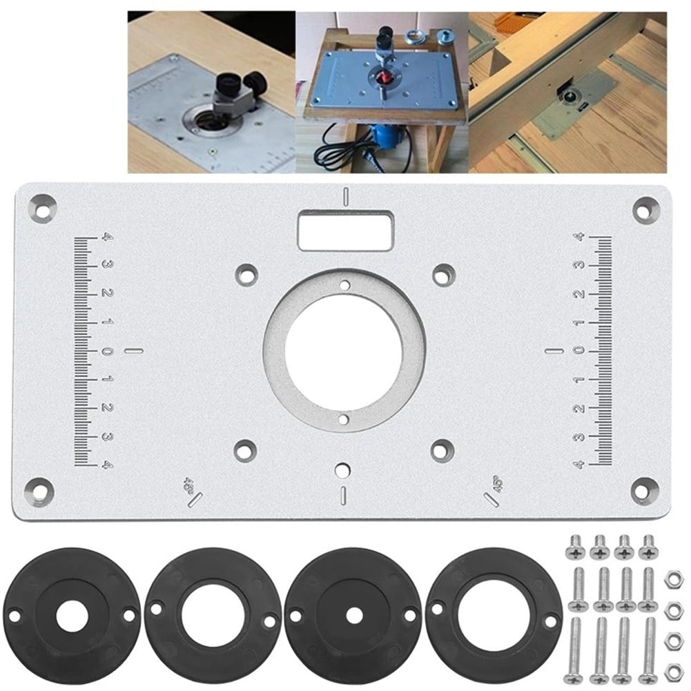 BAGUER Aluminium Router Table Insert Plate Woodworking Benches Router ...