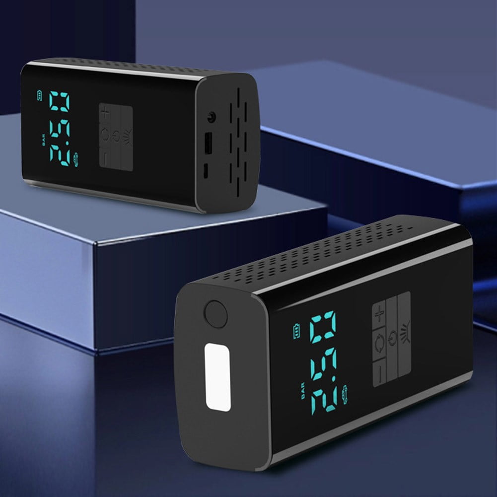 BAGUER Battery Jump Starter with Air Compressor Wireless Tire inflator Digital Display smart ...