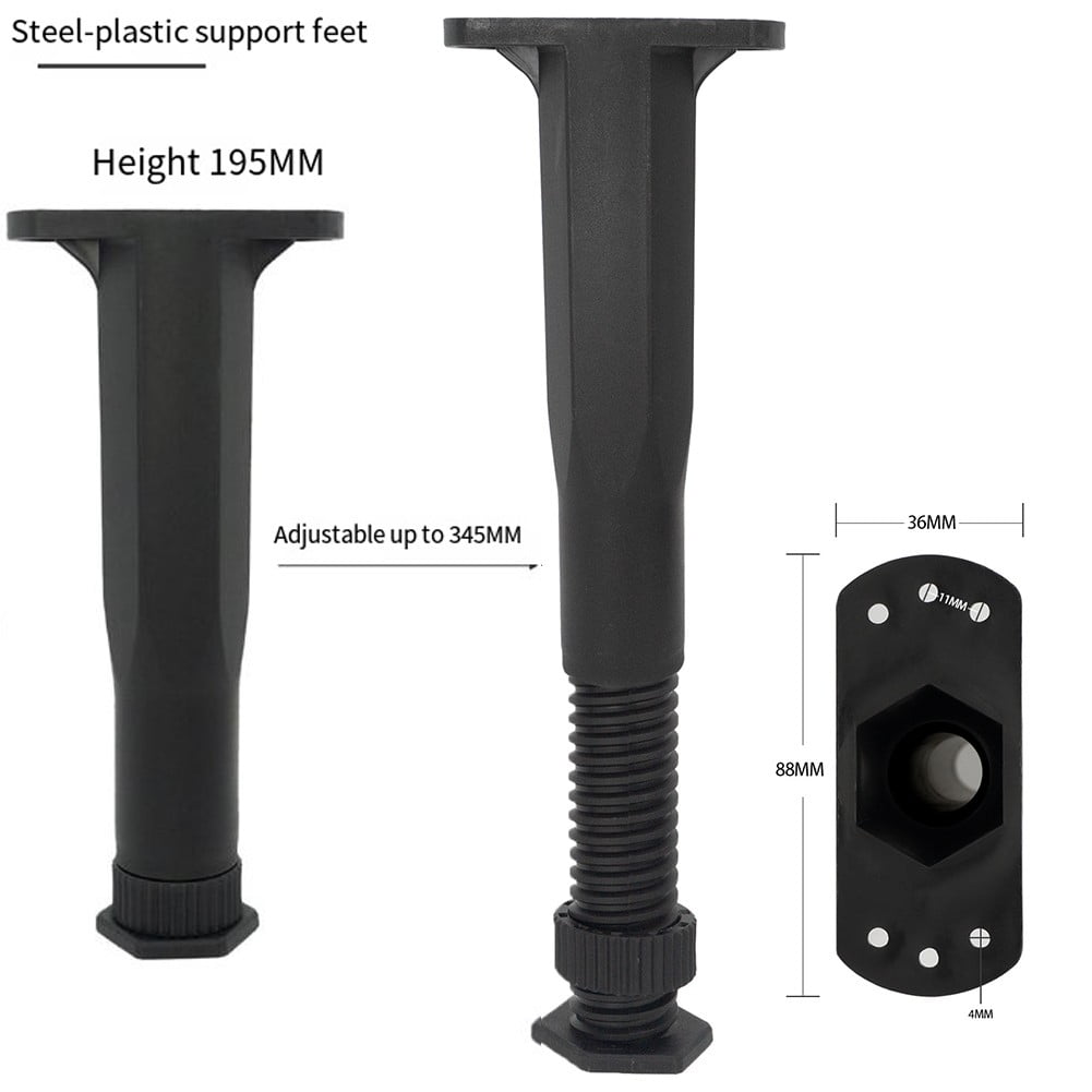 BAGUER Bed Beam Support Foot Fixer Telescopic Adjustable Plastic ...