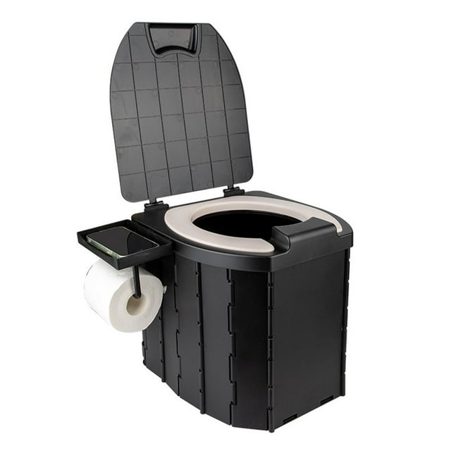 BAGUER Camping Portable Toilet with Pu Lid for Adults Portable Potty ...