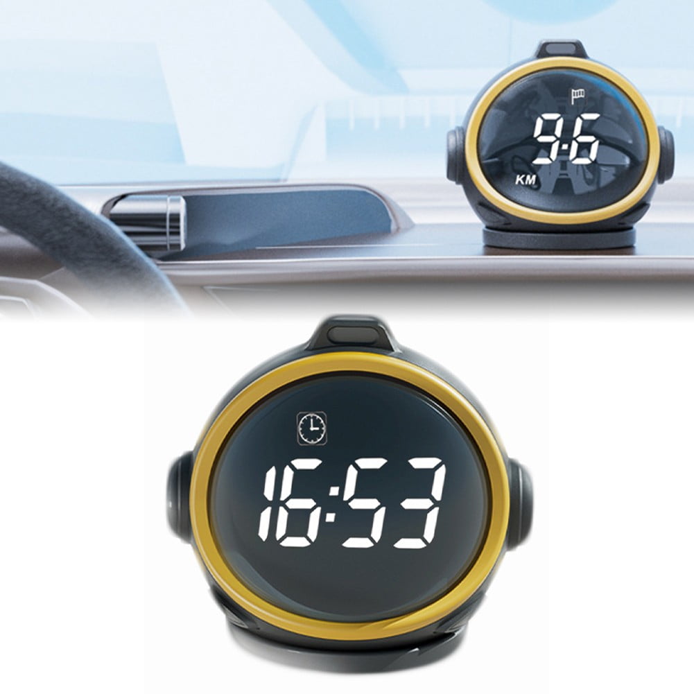 BAGUER Car Clock Hud Head-Up Display Gps Speedometer Altimeter for ...