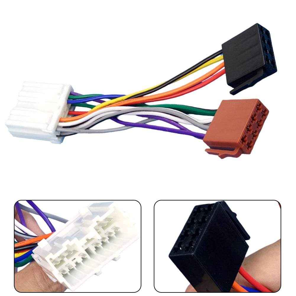 BAGUER Car Radio for Iso Female Adapter for Mitsubishi 1995-2006 12V ...