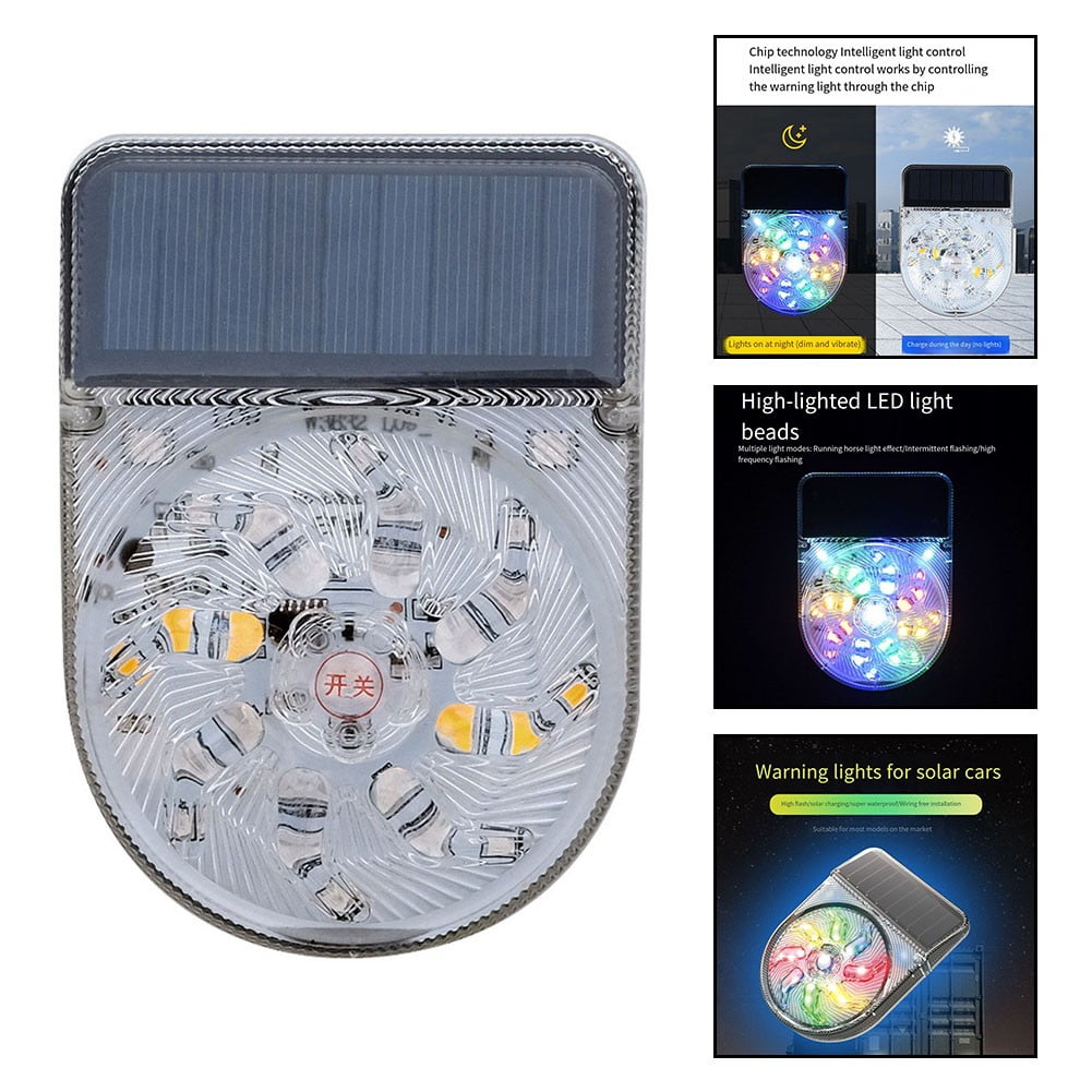 BAGUER Car Smart Sensor Solar Signal Light Collision Prevention ...
