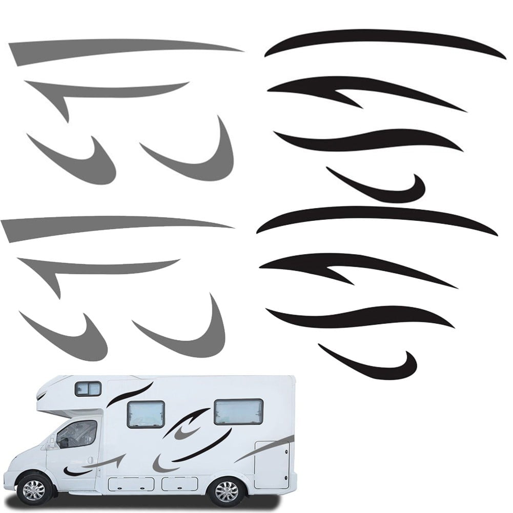 BAGUER Car Vinyl Graphics Decals Stickers for Caravan Travel Trailer ...