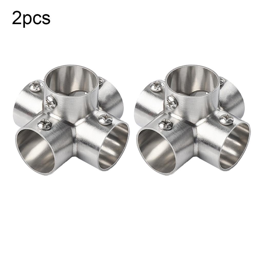 BAGUER Clothes Rail Flange Connector,Stainless Steel Pipe Connector ...