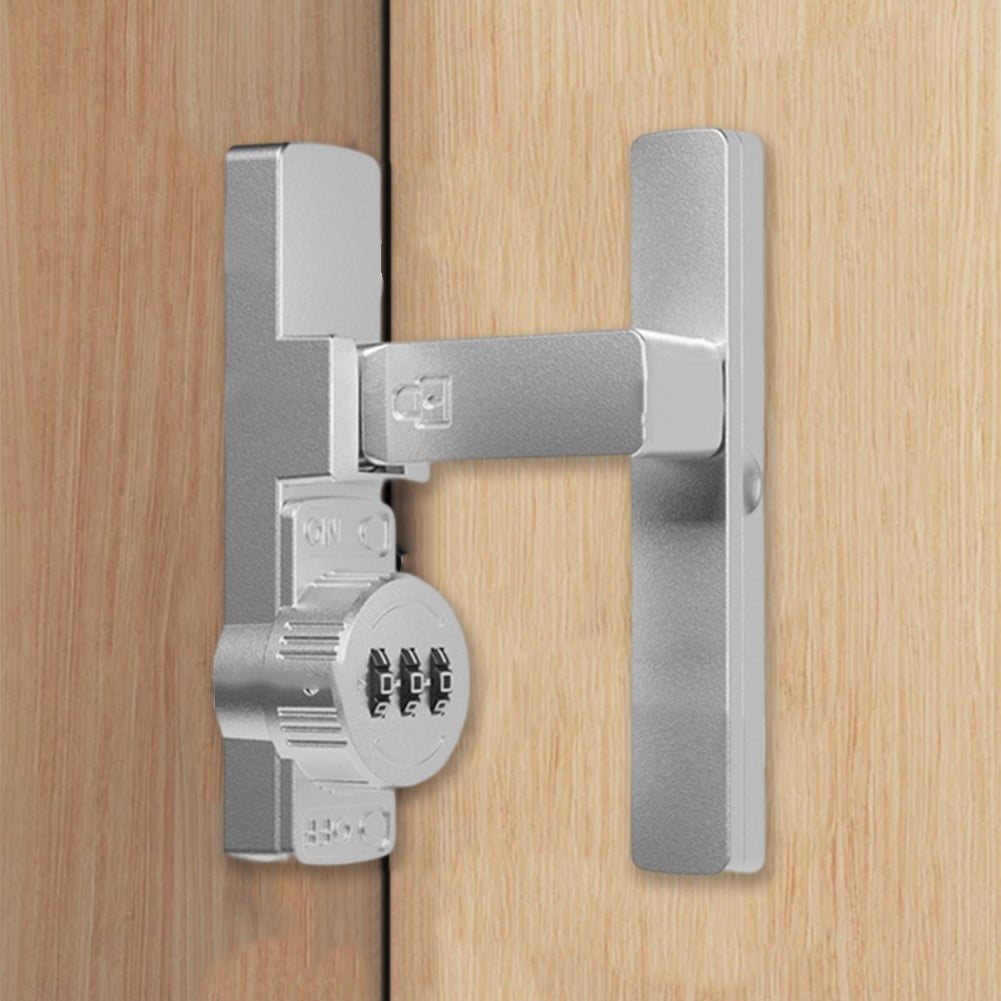 BAGUER Door Latch 90 Degrees Sliding Door Lock Free-Punch Interior Door ...