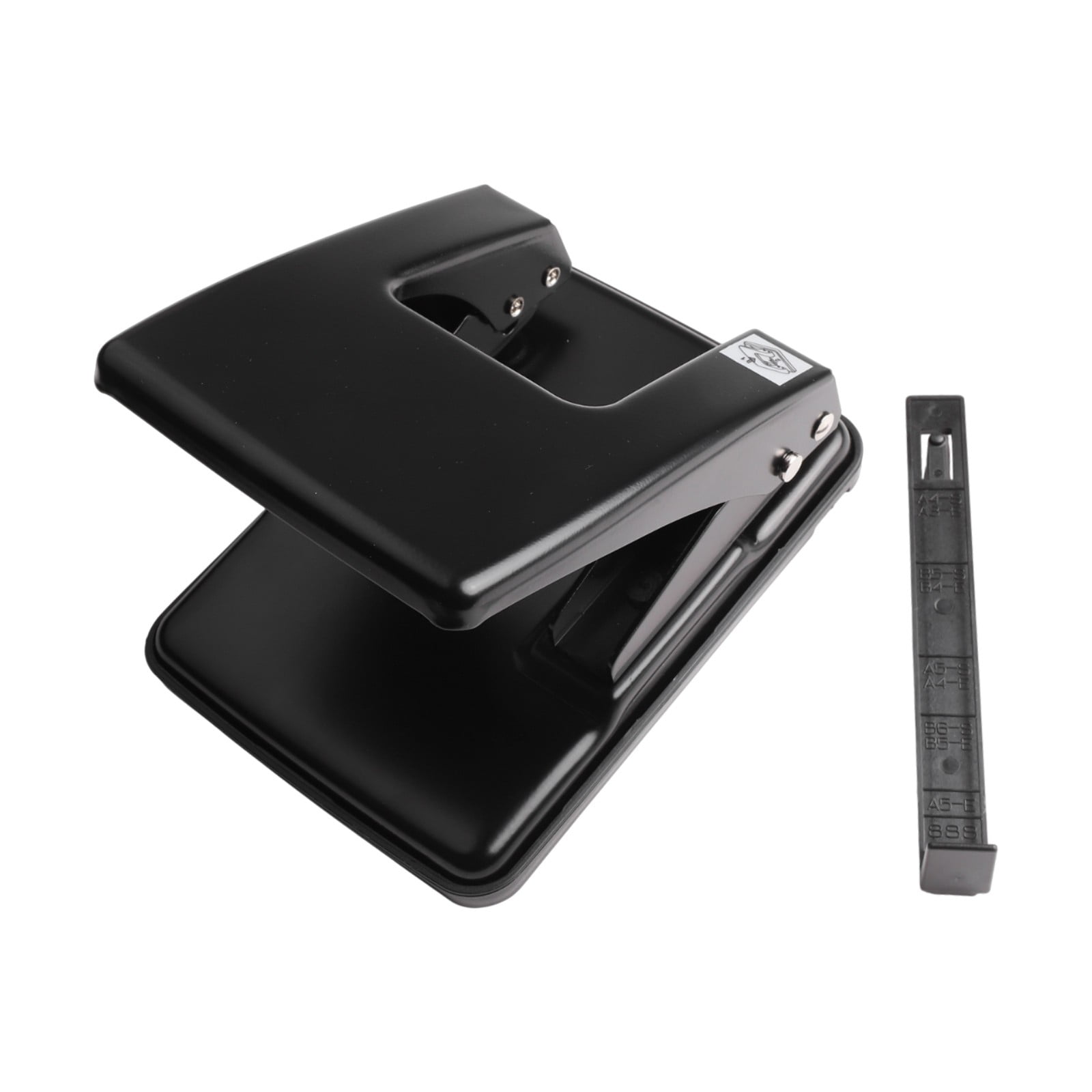 BAGUER Dual Hole Puncher with Ruler Effortless 6mm Holes for Up to 40 ...