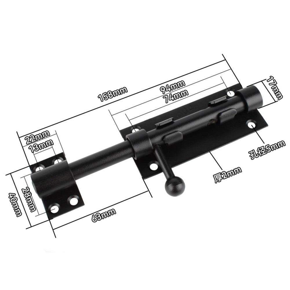 BAGUER Ensure Your Door'S Safety with This Stainless Steel Bolt Lock 6 ...