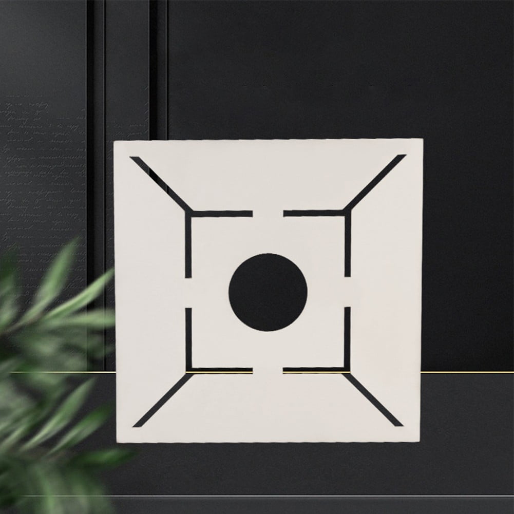 BAGUER Flower-Shaped Floor Drain Ruler Multifunctional Design Tile Measurement Locator 20*20cm ...