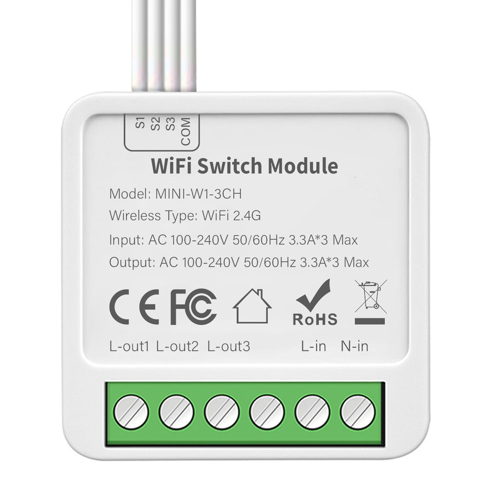 BAGUER Home Office Smart Switch Wifi Switch Module 2/3/4 Way Control ...