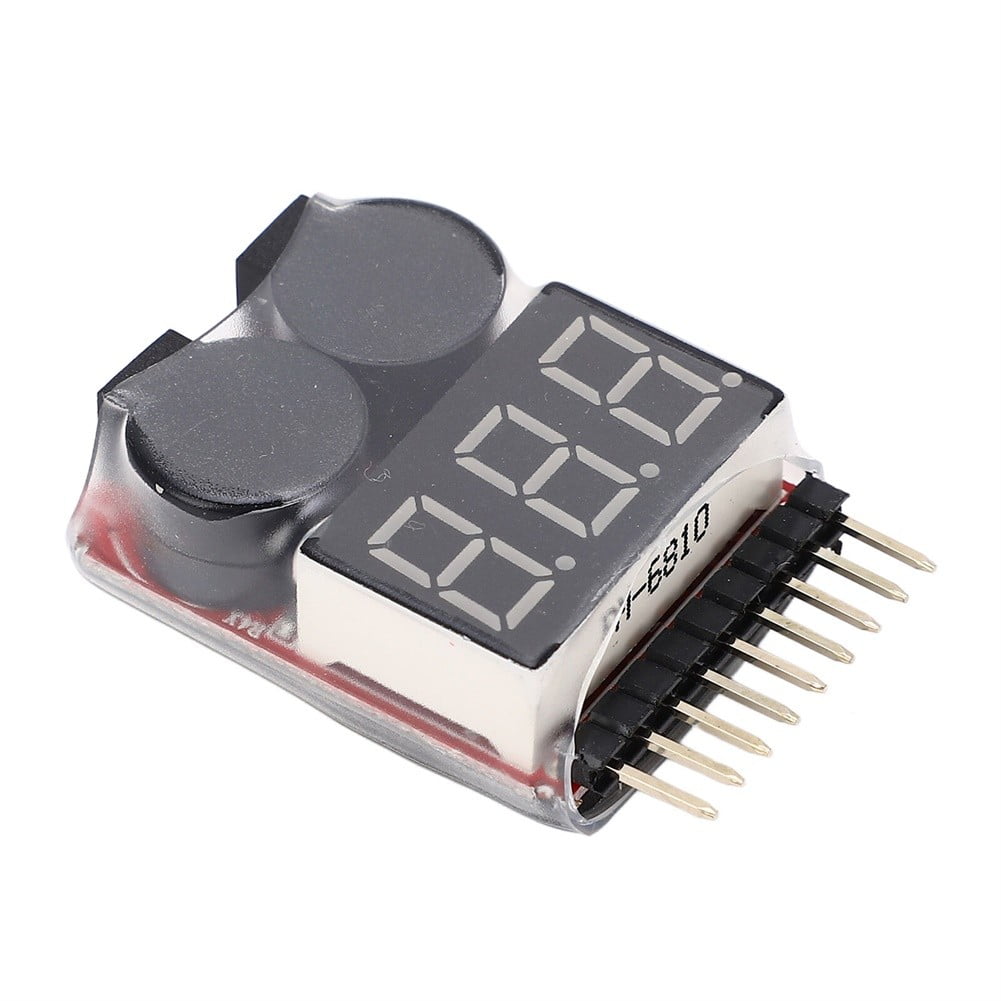 BAGUER LED Display Lipo Battery Low Voltage Alarm 1S8S Volt Tester 2 in ...