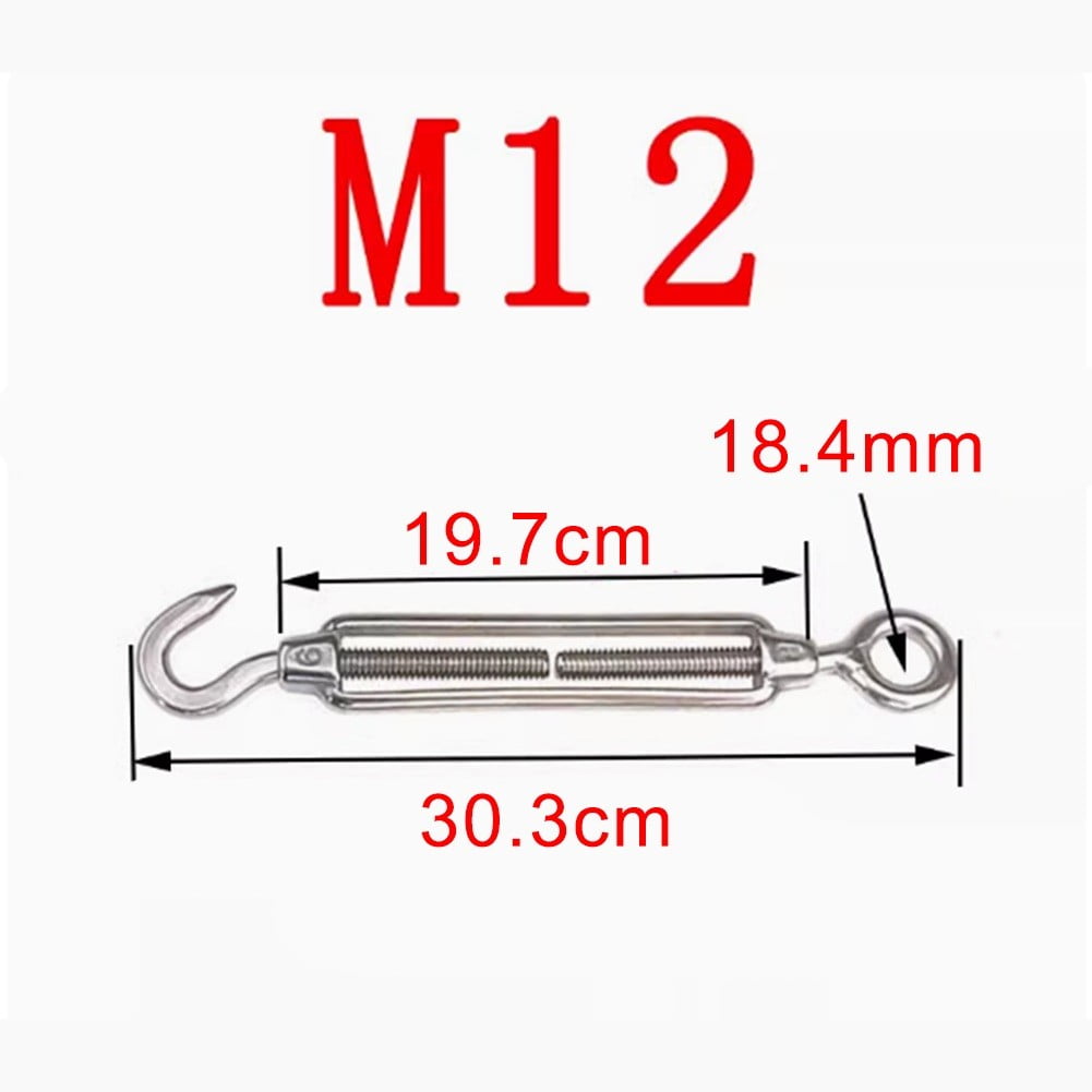 BAGUER M4-M16 304 Hook Eye Adjustable Wire Rope Tensioner Flower Basket ...