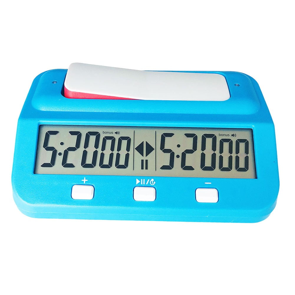 BAGUER Multipurpose Digital Chess Timer Professional Chess Clock Stopwatch for Chess Blue ...