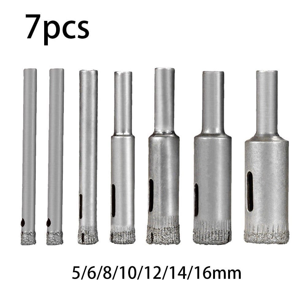 BAGUER Precision Drilling 7Pcs Circle Hole Saw Cutter for Glass Marble ...