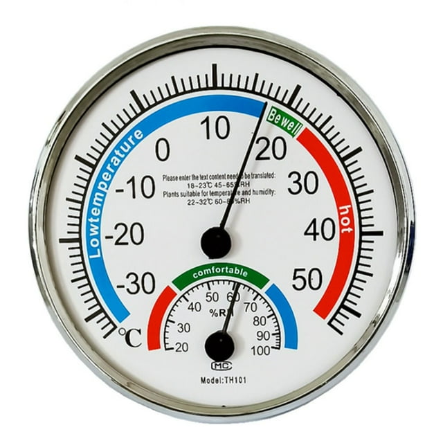 BAGUER Professional Indoor Pointer Thermometer Fahrenheit/Celsius Large ...