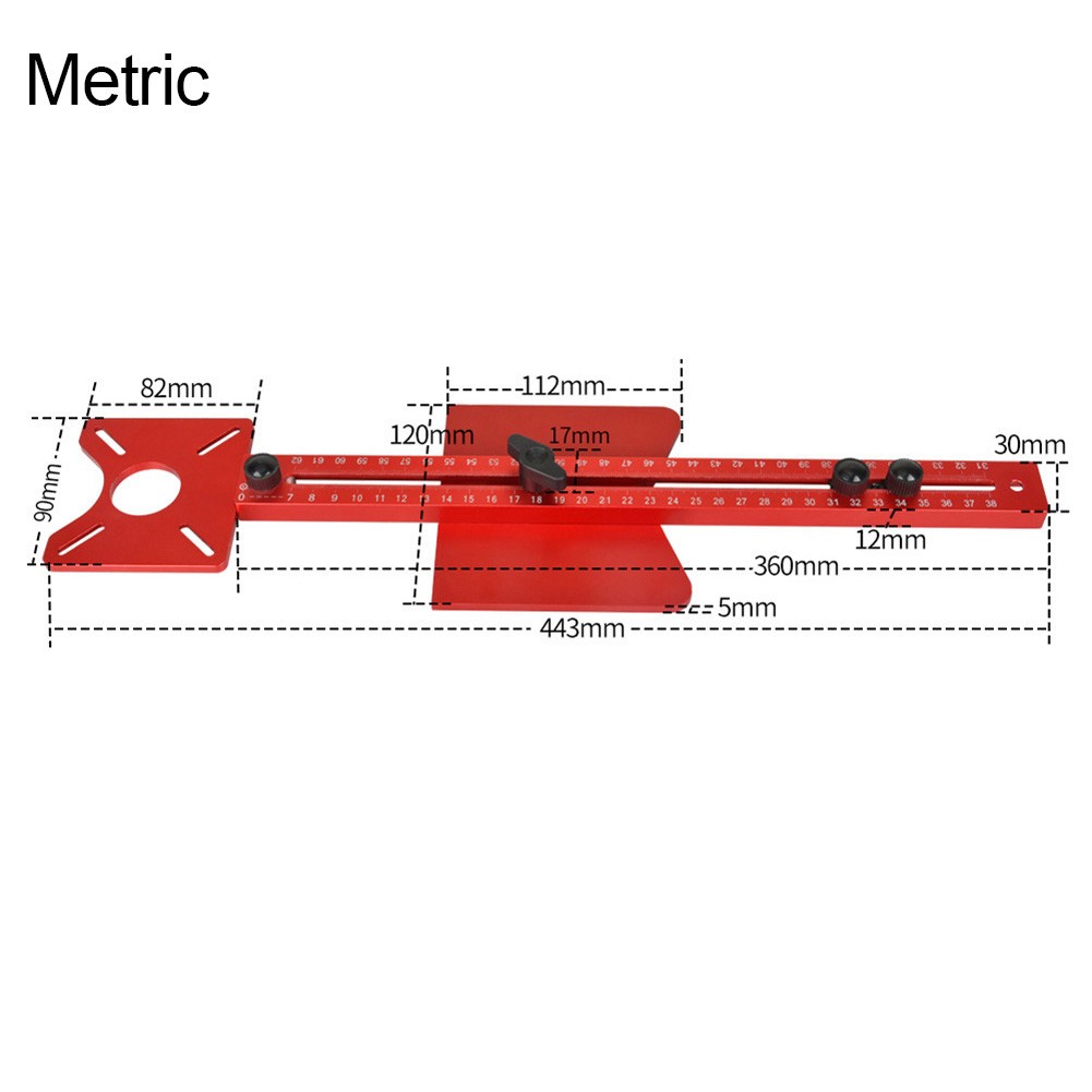 BAGUER Router Milling Groove Bracket Milling Woodworking Router Circle ...