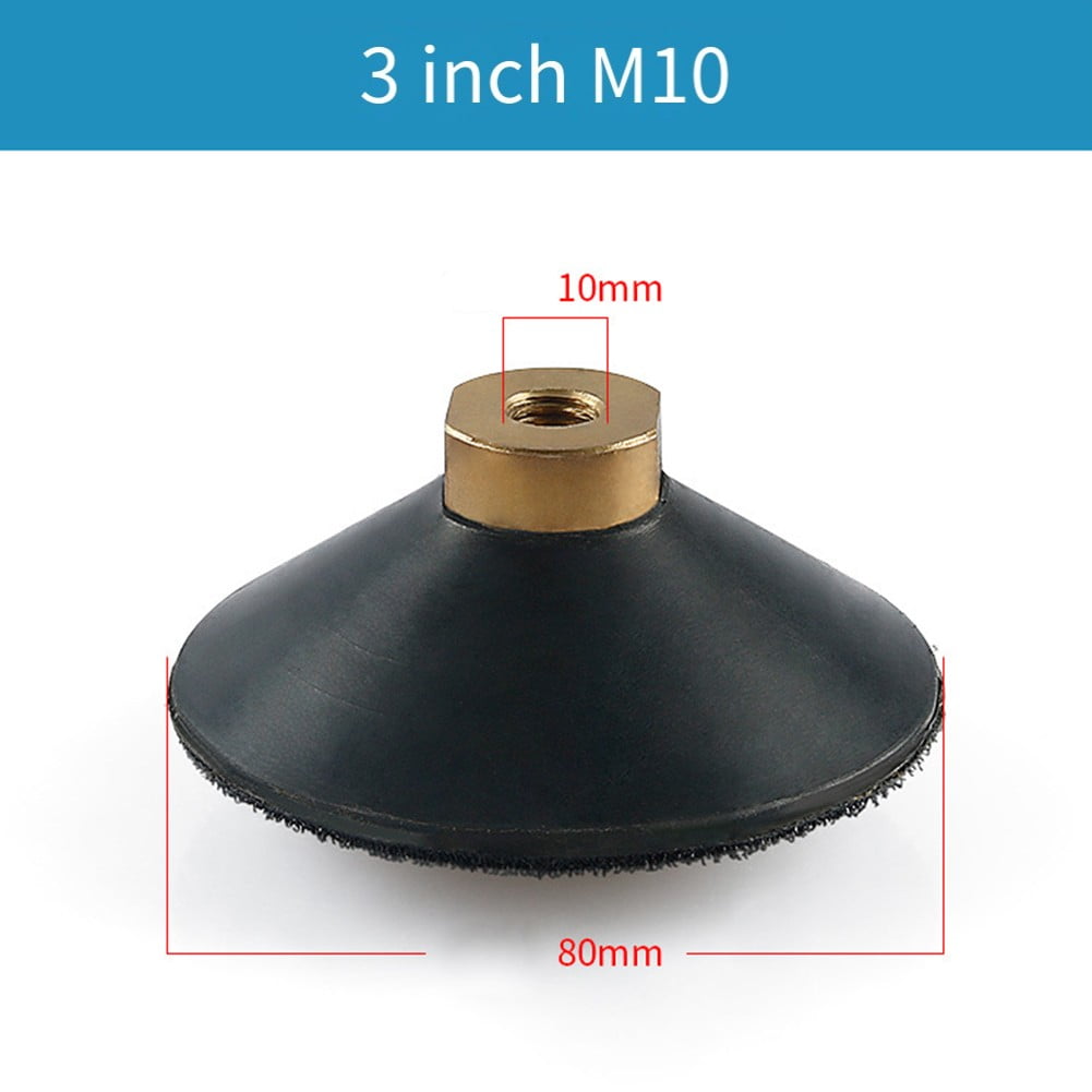 BAGUER Rubber Backer Pads M10 M14 M16 Thread Arc Shape Hook and Loop ...