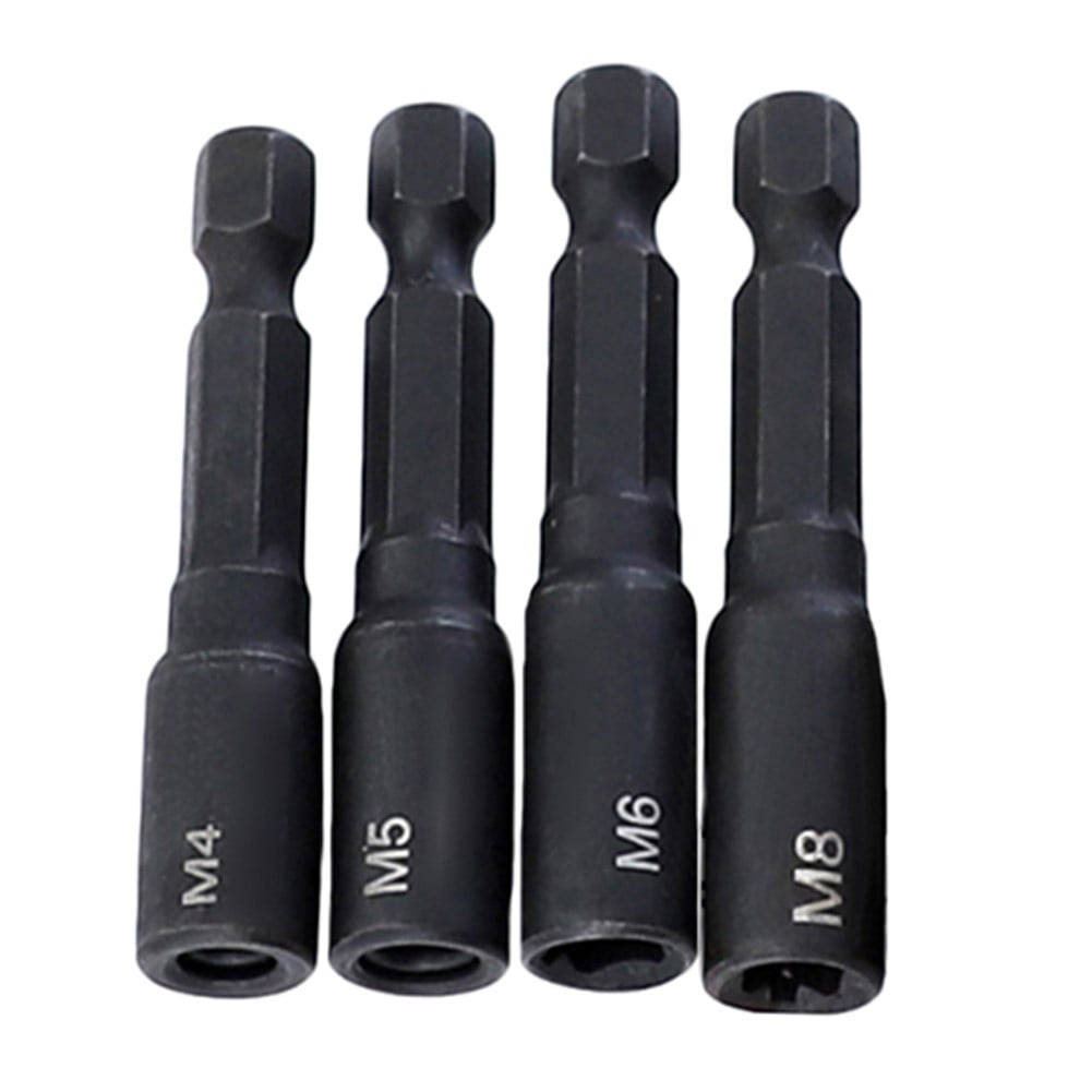 BAGUER Socket Adapter Holder Extension Bar 1/4 Inch Hex Shank M6-M14 Firmer Screw Tap 45# Steel ...