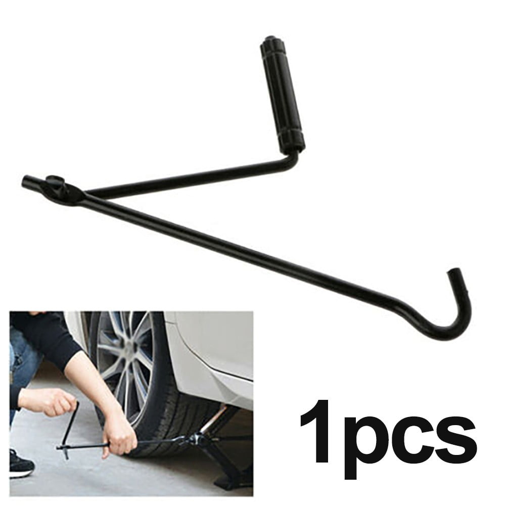 BAGUER Spare Tire Lug Wrench Jack Lug Car Trunk Handle Lift Iron Tool ...