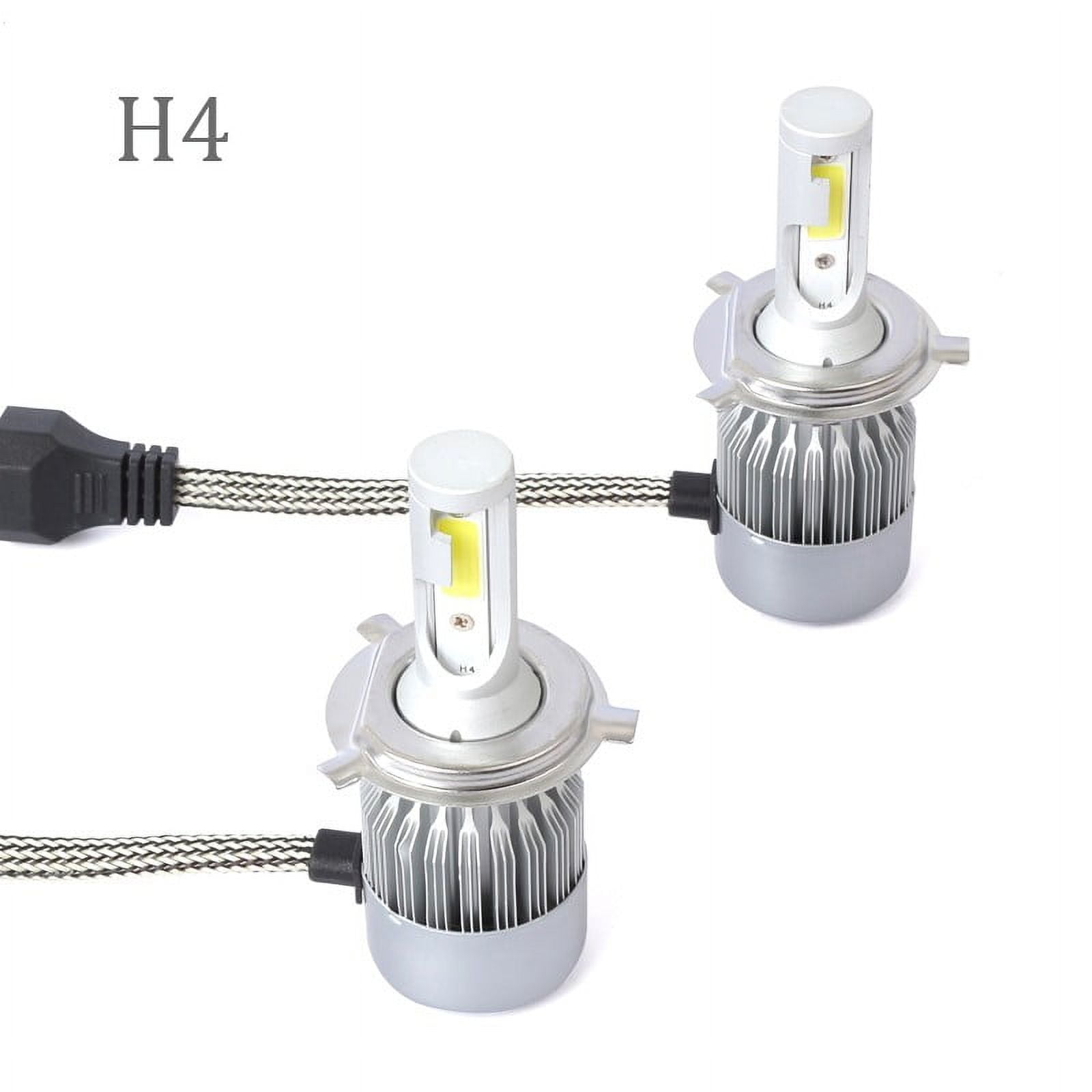BAGUER Super Bright H4 LED Lights Waterproof 100W White Headlight C6 ...