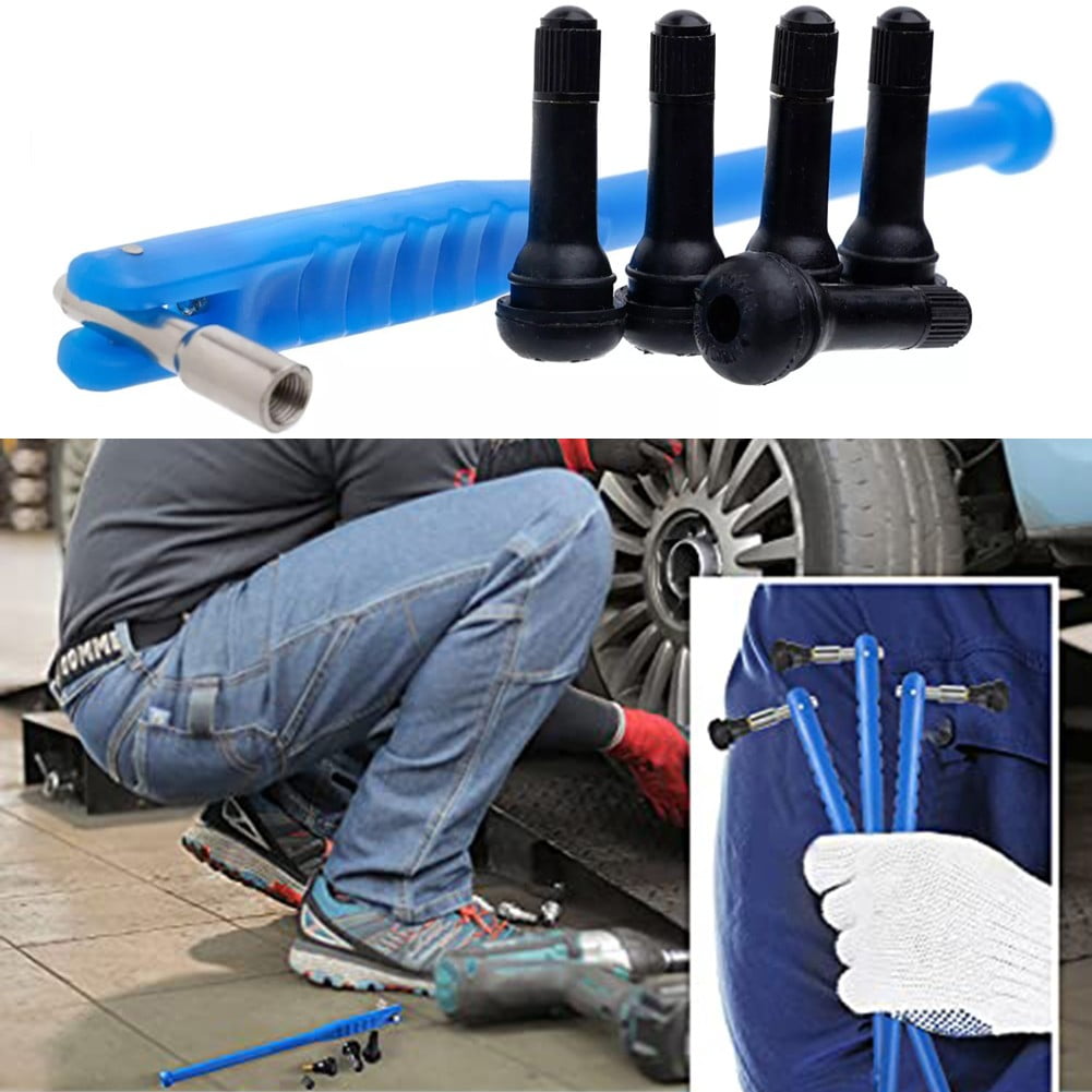 BAGUER Tubeless Rubber Tyre Valves Standard Length Replacement Valve ...