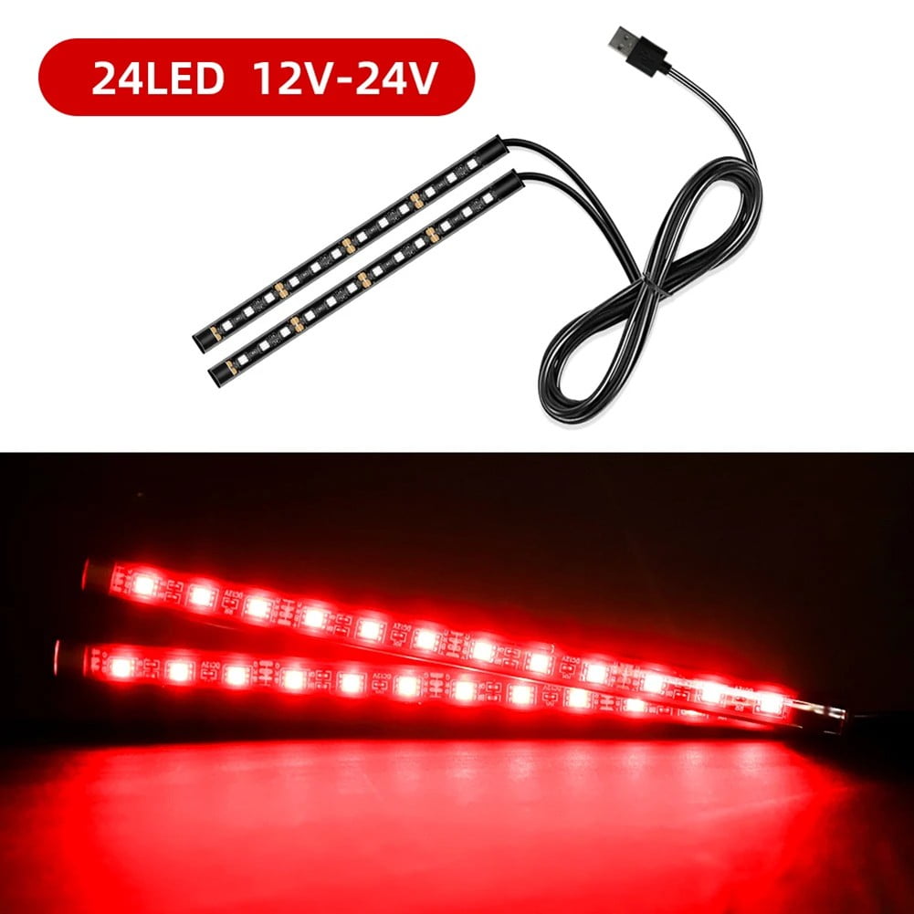 BAGUER Universal Car LED Foot Light Strip Lighter USB Decorative ...