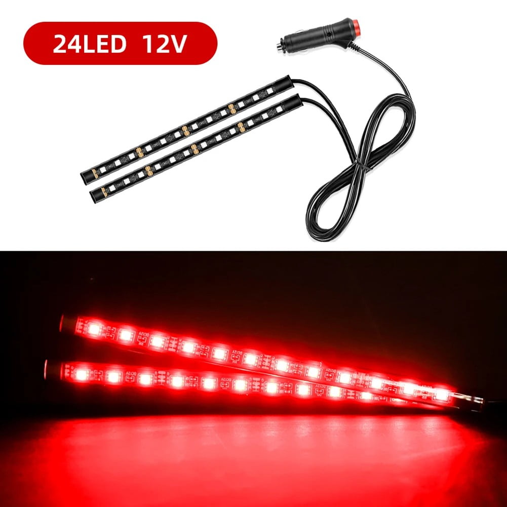 BAGUER Universal Car Lighter LED Foot Light Strip USB Decorative ...