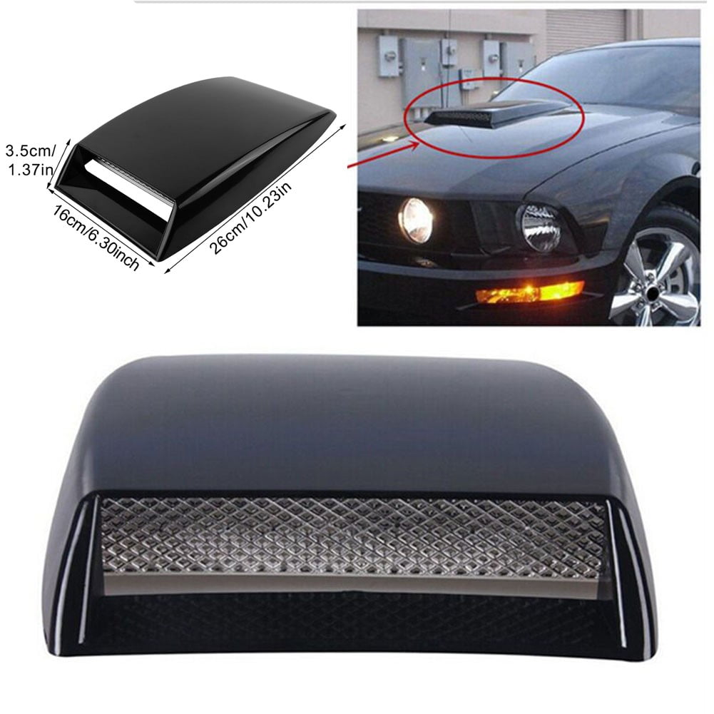 BAGUER Universal Car SUV Decorative Air Flow Intake Scoop Bonnet Vent ...