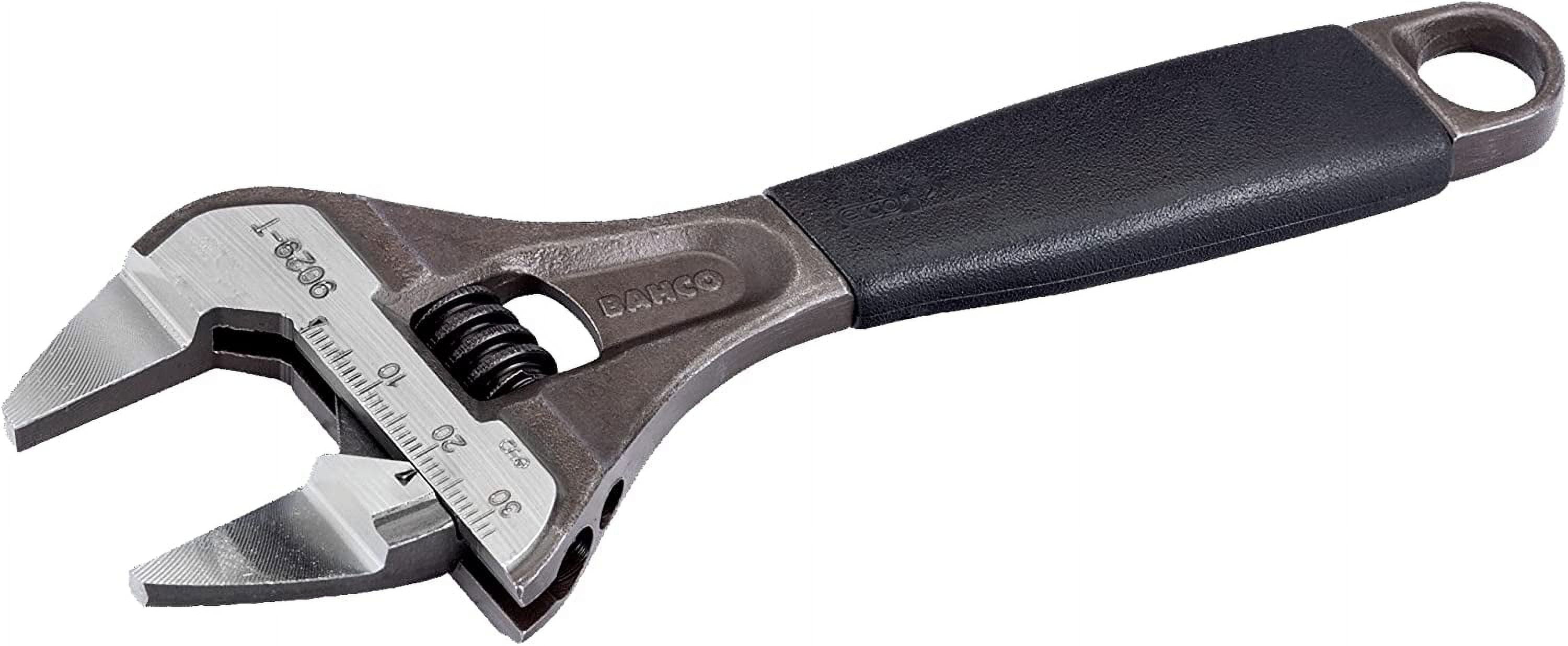 BAH9029RTUS Ergo Big-Mouth Adjustable Wrench Thin Jaw Wide Mouth with ...