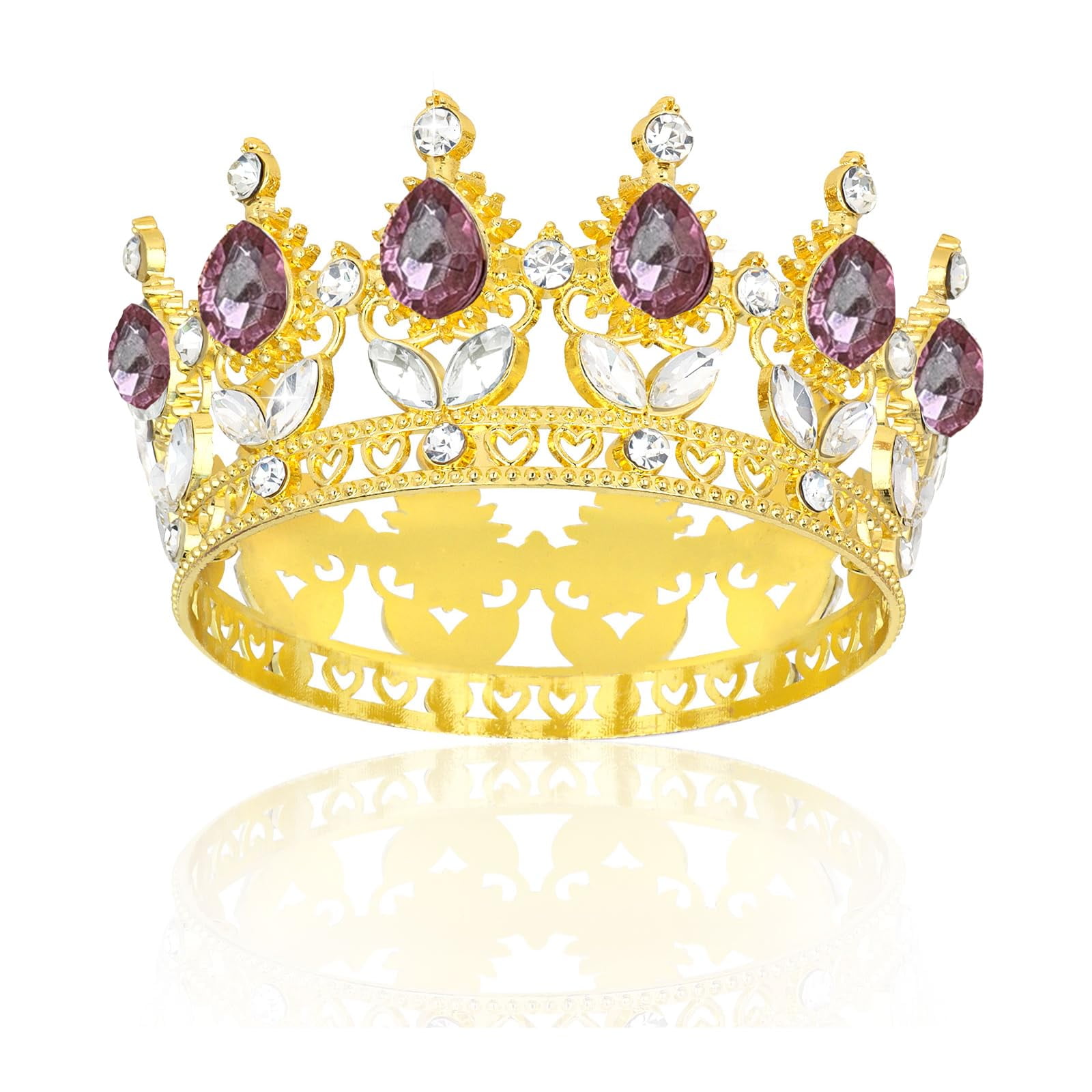 BAHABY Crown Cake TWE5 Topper Happy Birthday Cake Toppers Wedding Cake ...