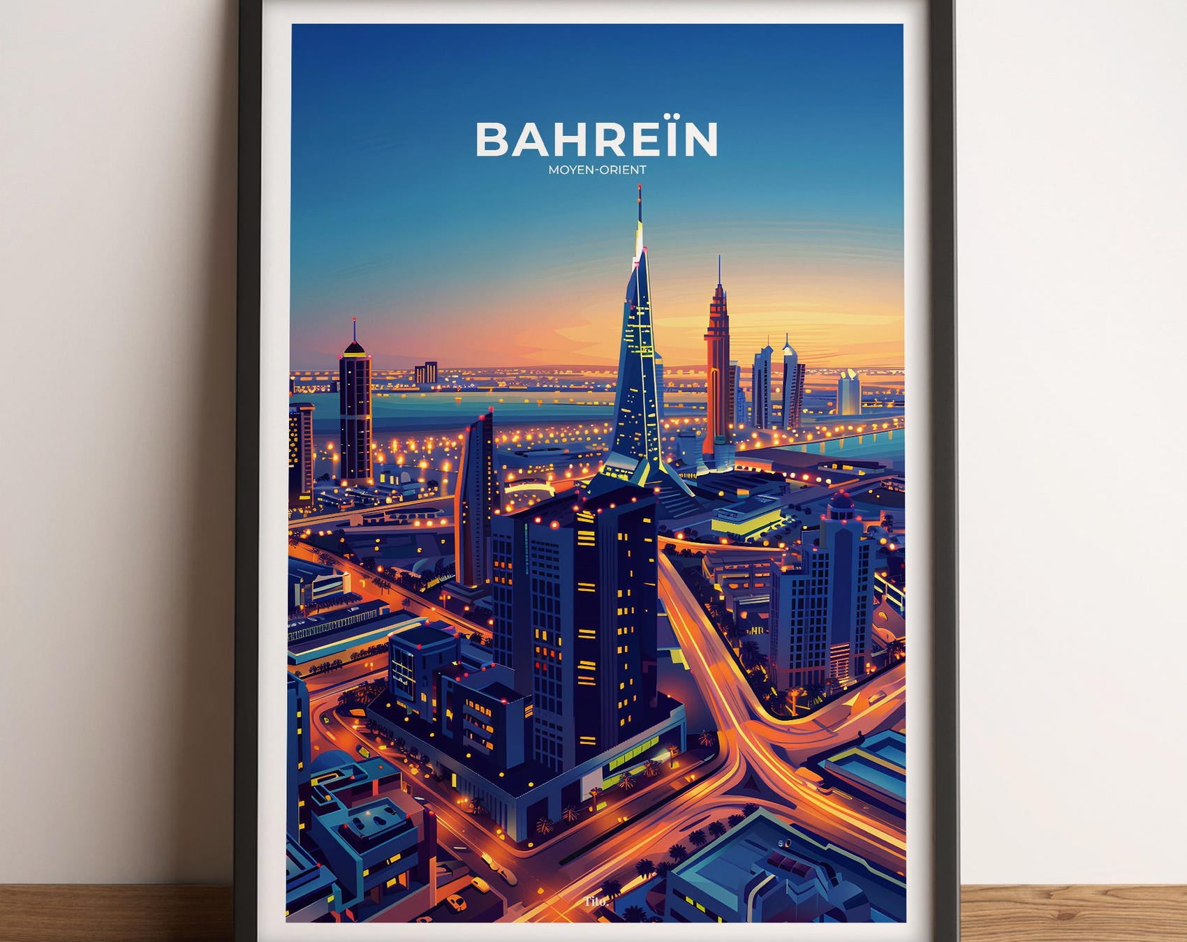 BAHRAIN Poster Bahrain Travel Poster Bahrain Art Print Bahrain Poster ...