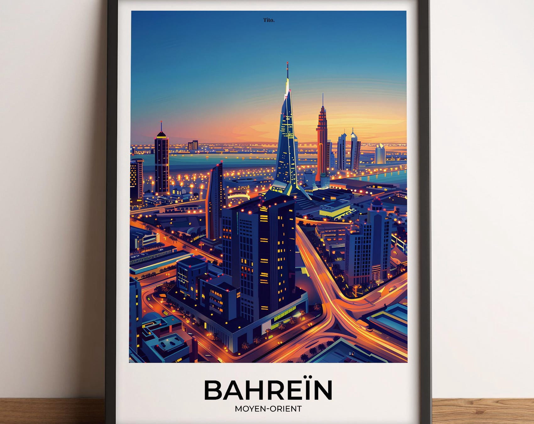 BAHRAIN Poster Bahrain Travel Poster Bahrain Art Print Bahrain Poster ...
