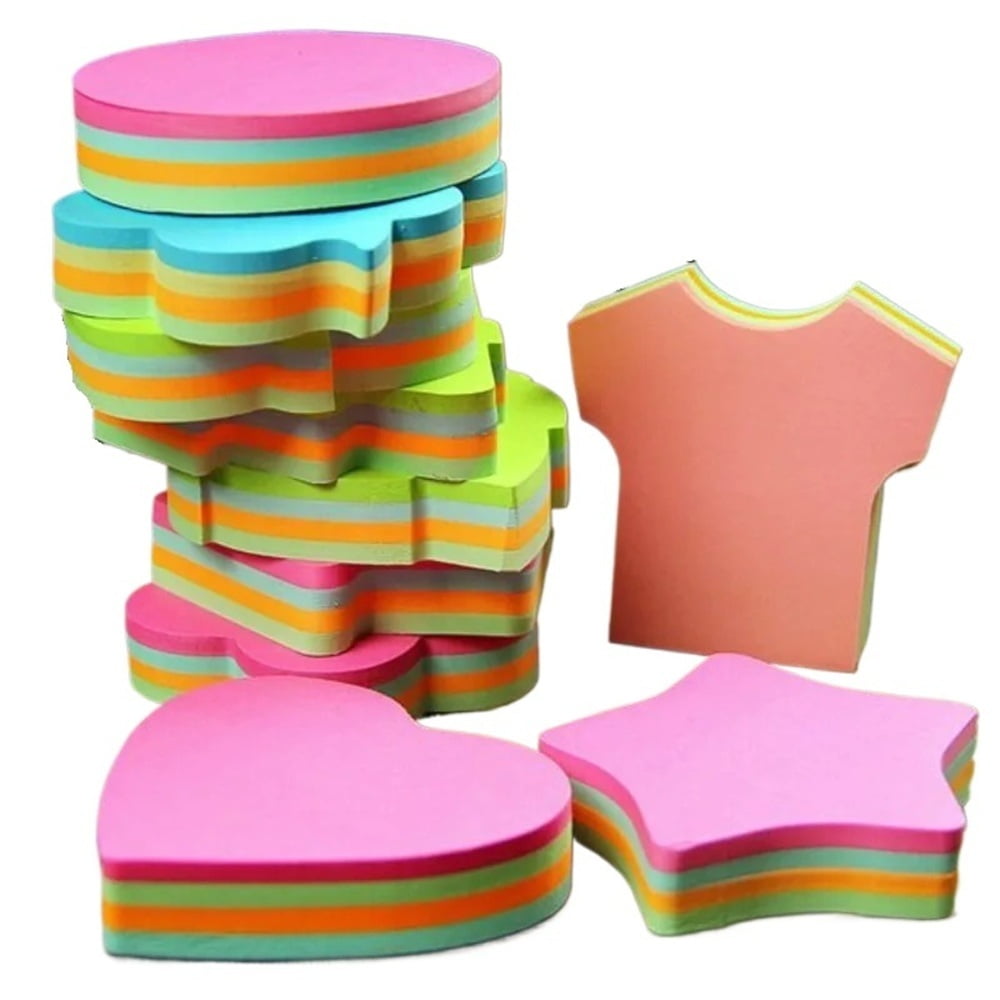 BAI 100 sheets/pcs Creative Colour Sticky Notes Memo Pad Diary ...