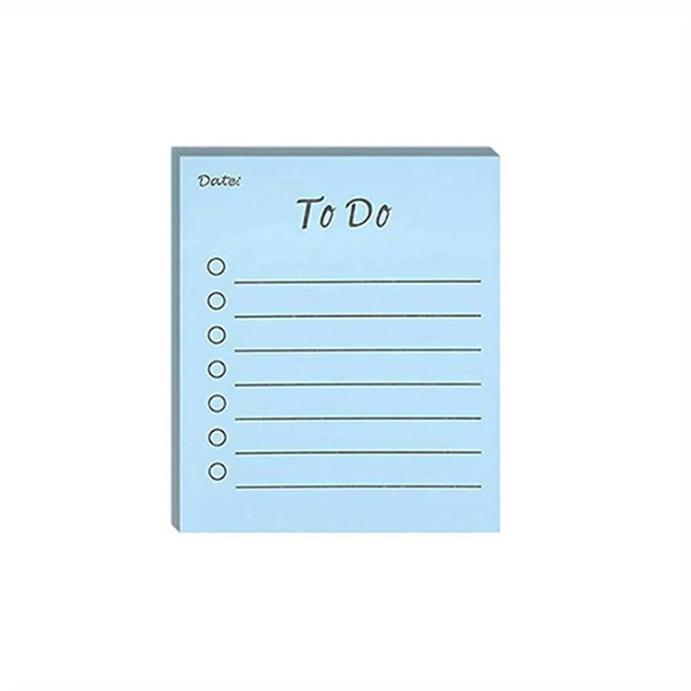 BAI 50 sheets To Do List Sticky Notes Fluorescent color Sticky Pads ...