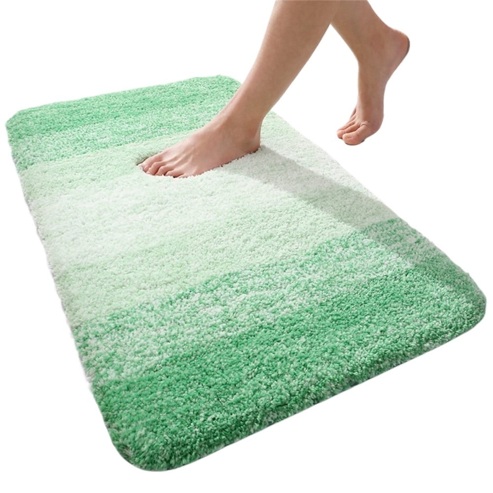 BAIANNAN Absorbent Bath Mat Bathroom Rug Shower Pad Non-Slip Bedroom ...
